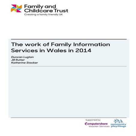 The work of family information services in wales 2013/14 | PDF