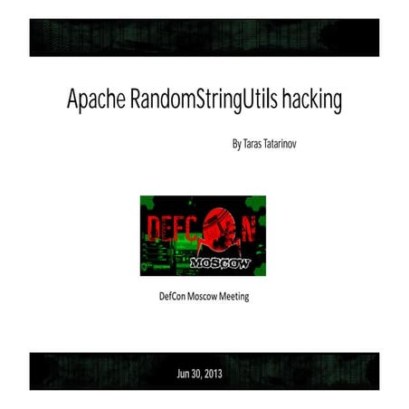 2.3. Java cracking random_utils | PDF