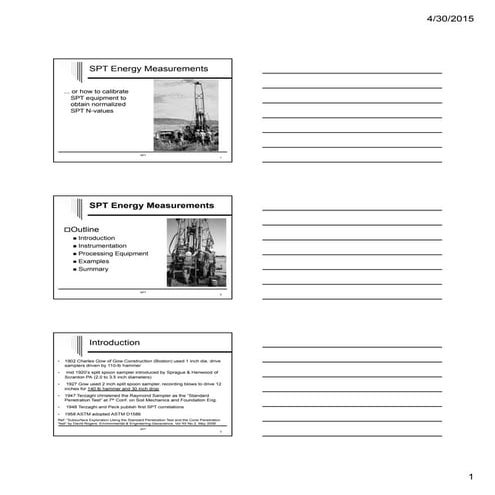 Spt energy calibration frank rausche | PDF