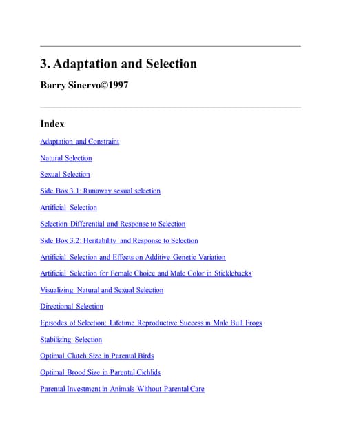 Zahavi handicapp theory | DOCX | Biological Sciences | Science
