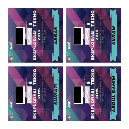 TAG NAMA URUSETIA DAN AJK PROGRAM | PDF