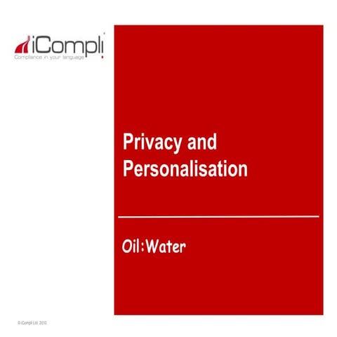 Privacy Equals Trust; Its No Illusion | PPTX