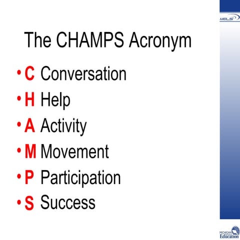 3.0 overview of champs ramos | PPT