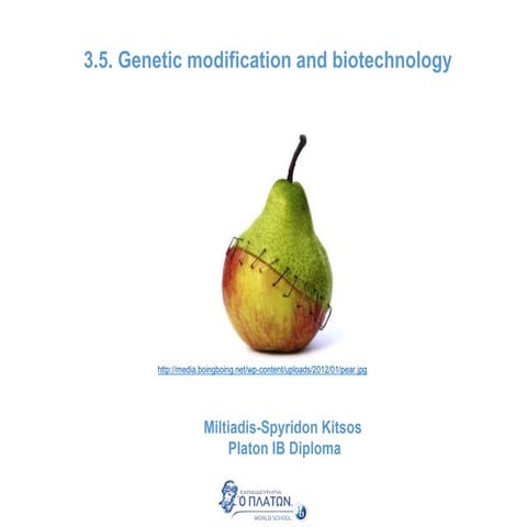 3.5. Genetic modification and cloning | PPTX | Endocrine and Metabolic ...