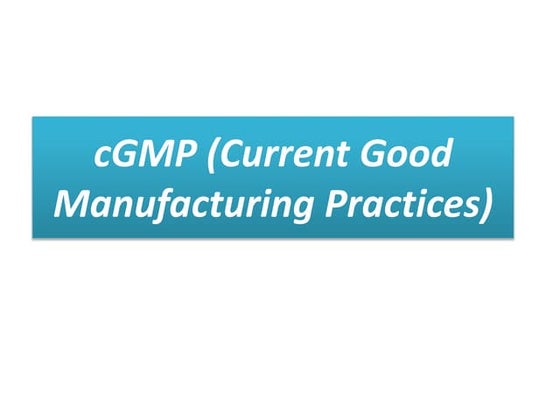 Gmp & c gmp considerations training questionary | DOC