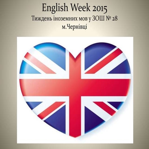 English week in school №28 | PPTX