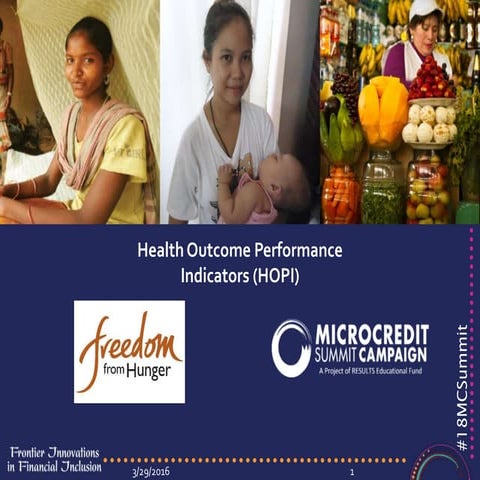 Health and Microfinance Partnerships against Poverty (3 of 8) | PPTX ...