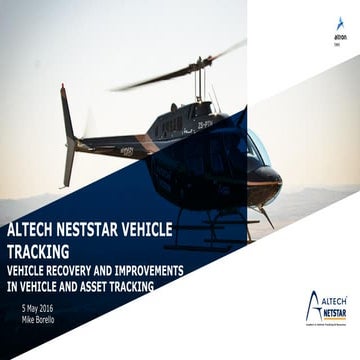 Vehicle recovery and improvements in vehicle and asset tracking | PPT