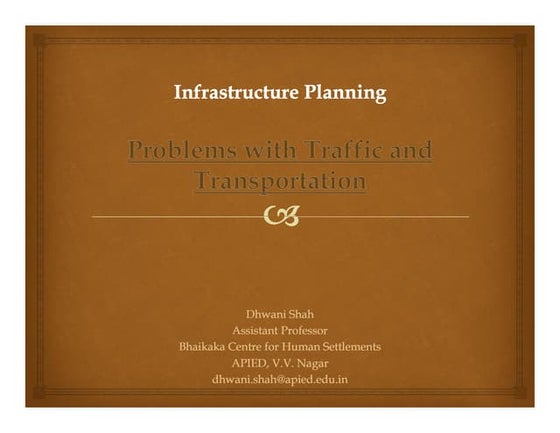 Traffic congestion | PPT