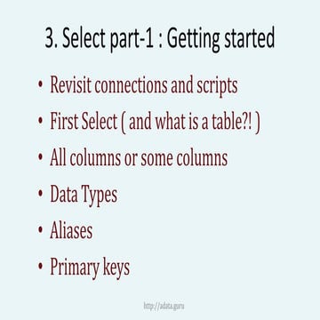 Oracle Sql Select Part 1 Lets Write Some Queries Ppt 1971