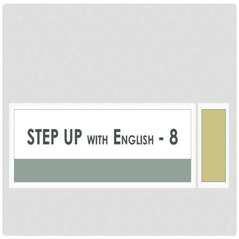 STEP UP WITH ENGLISH - 8 | PDF