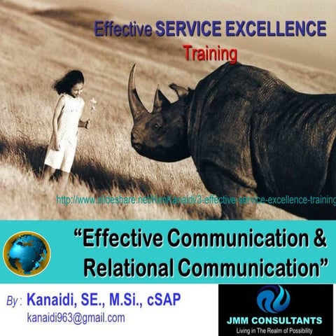 3. Effective SERVICE EXCELLENCE Training_Communication | PPT