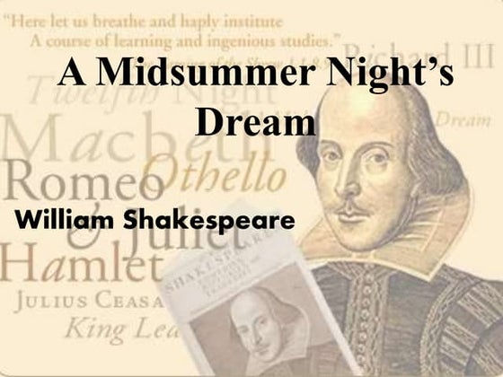 ACT II A midsummer night's dream | PPTX