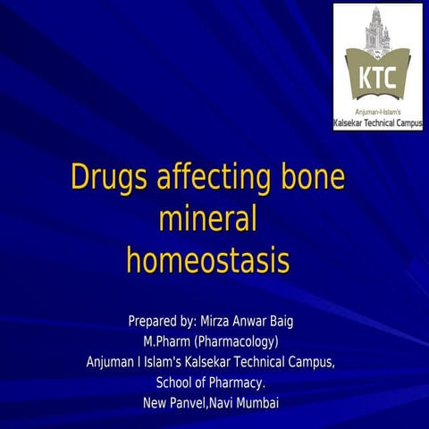 3. Drugs acting on bones | PDF