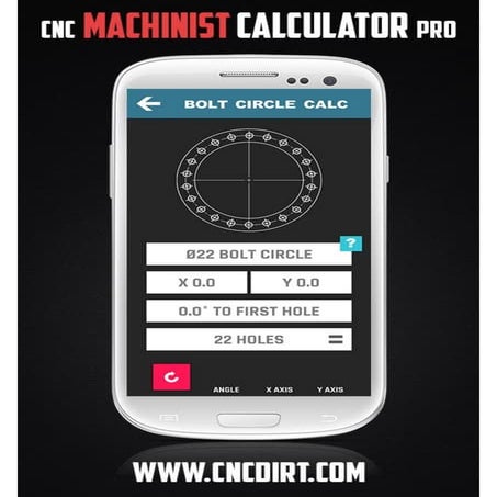 CNC Machinist Calculator Pro: Bolt Circle Calculator | PDF