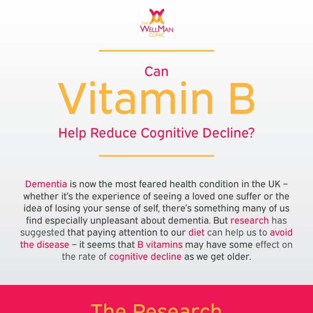 Can Vitamin B Help Reduce Cognitive Decline? | PDF