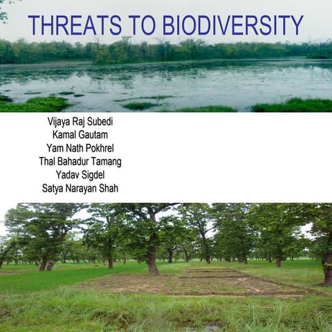 Threats to Biodiversity | PPT