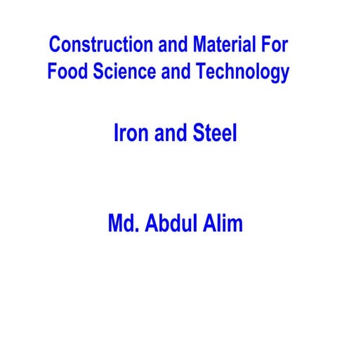 iron and steel | PPT
