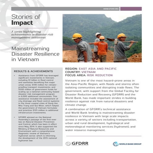 Disaster proofing the transport sector in vietnam | PDF
