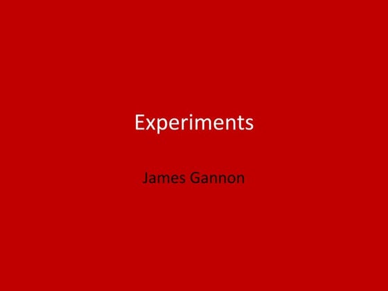 Experimenting | PPT