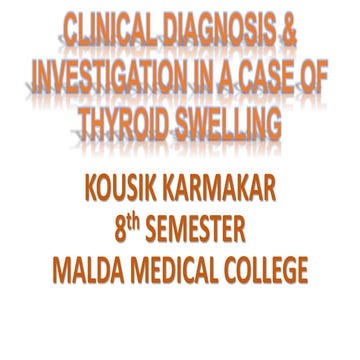 Thyroid History and Physical Examination | PPTX