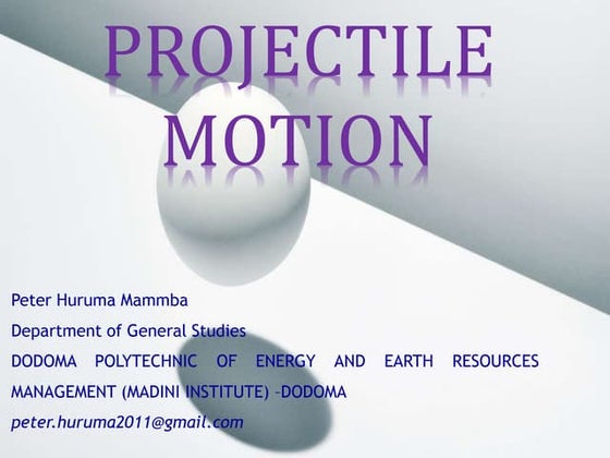 Projectile motion | PPT