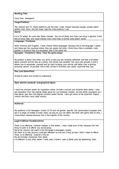 3. formal proposal advergame | PDF