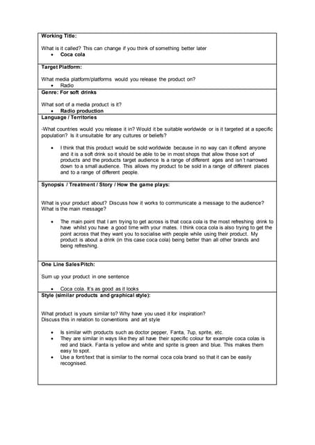 Radio proposal (1) | DOCX | Food & Drink