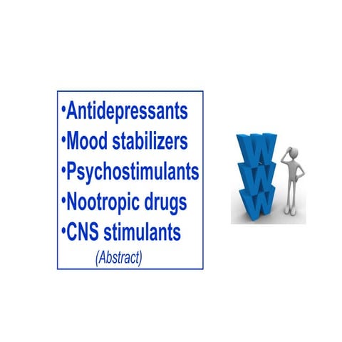 Antidepressants. Mood Stabilizers. Psychostimulants | PPT