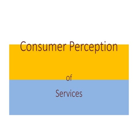 3. consumer perception | PPT