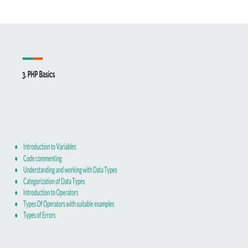 Php Basics Ppt 