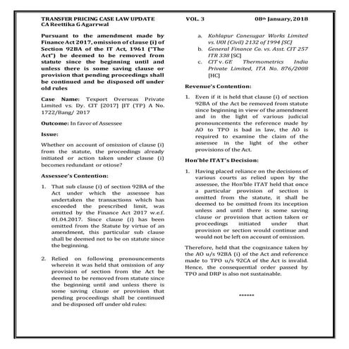 texport overseas 08.01.2018 | Personal Taxes | Personal Finance