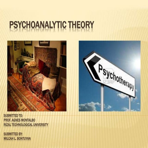 Psychoanalytic Theory | PPTX