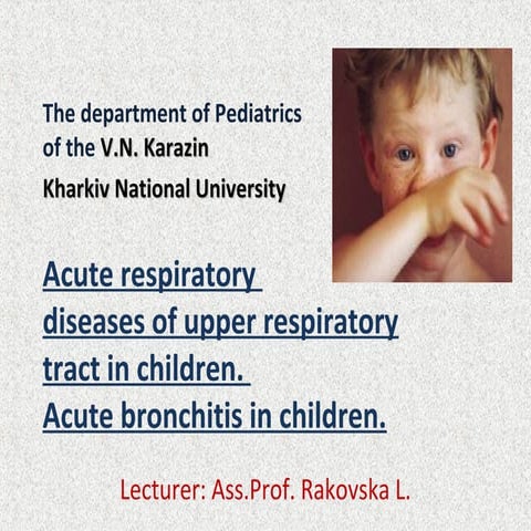 cold, bronchitis | PPT