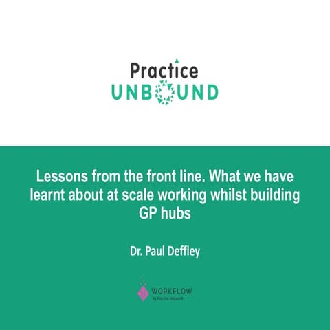 General Practice Transformation Champions: Lessons from the front line ...