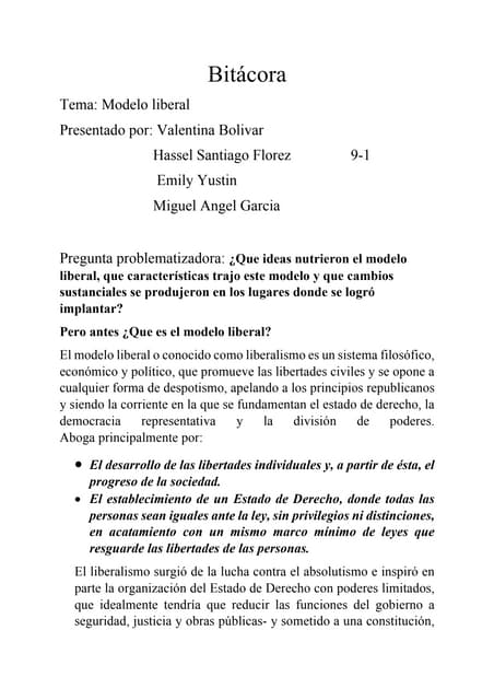 3. 9 5 El Modelo Liberal | PDF