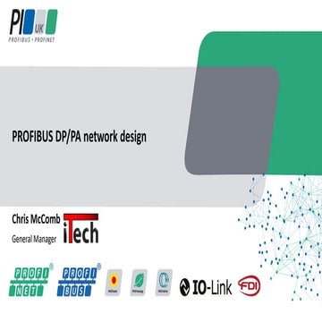 Profibus dp and pa network design at e+h june 2018 chris mc comb | PPT