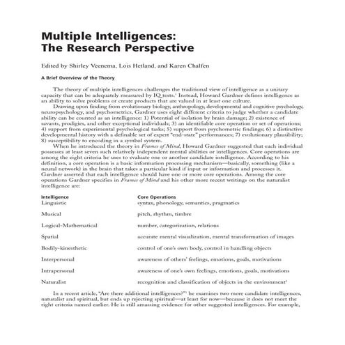 3.multiple intelligences | PDF