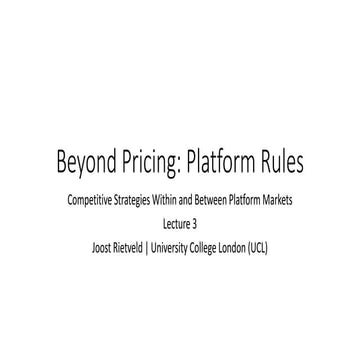 3. Beyond pricing: Platform rules | PDF
