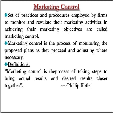 Market control | PPT