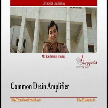 3.1.4 common drain amplifier | PPTX