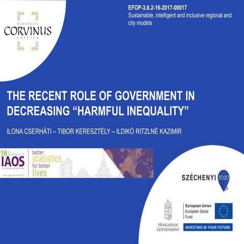 IAOS 2018 - The recent role of government in decreasing harmful ...