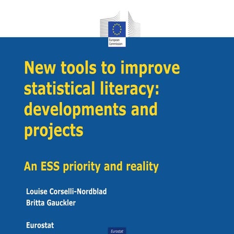 IAOS 2018 - New tools to improve statistical literacy: Developments and projects, L. Corselli ...