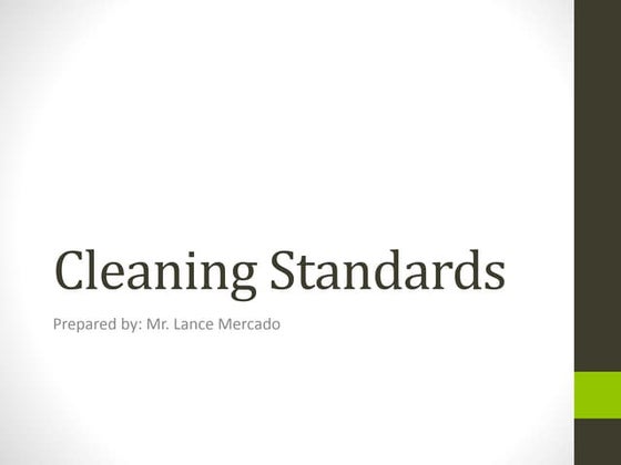 cleaning Equipment of housekeeping | PPT