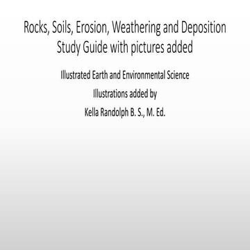 Weathering, Erosion, and Deposition | PPT