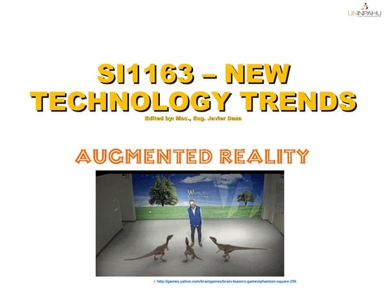 AR & VR technology | PPTX | Augmented Reality | Technology & Computing