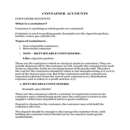 CONTAINER ACCOUNTS | DOCX