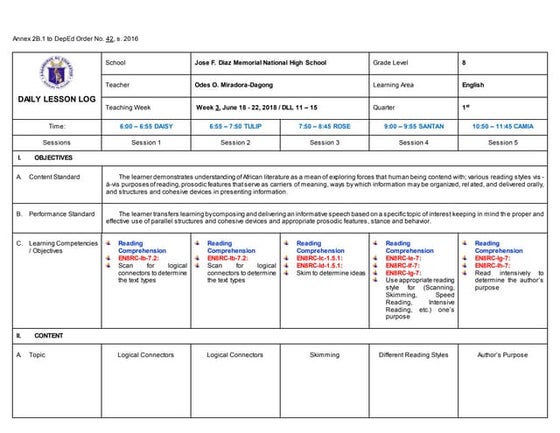 Noting details lesson plan | DOCX