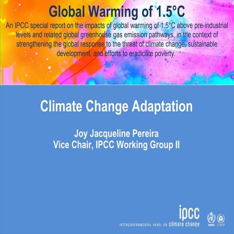 SR15 - Climate Change Adaptation and Disaster Risk Reduction | PPT