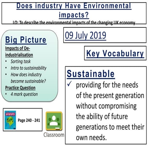 3. Environmental impacts of industry | PPTX